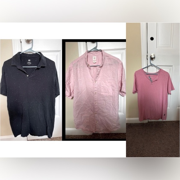 H&M | Shirts | Mens Three Shirt Bundle | Poshmark
